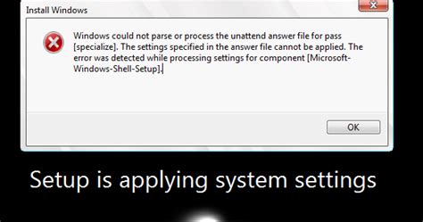 free tech answers sccm error windows could not parse or process the