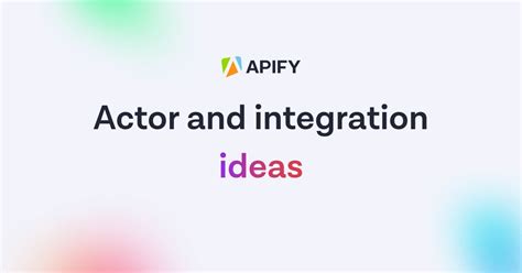 Apify On Linkedin Actor And Integration Ideas · Apify