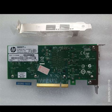 jual intel x520 da2 10g dual port sfp 10gbe sfp adapter hp 560sfp