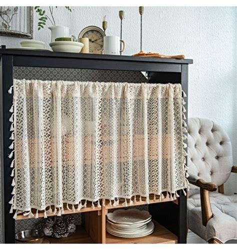 1300k 러빙랩 레이스 바란스 커텐 가림막 주방 가리개커튼 150x60cm 티몬