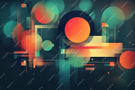 Premium Ai Image A Colorful Background With Circles And A Black Background