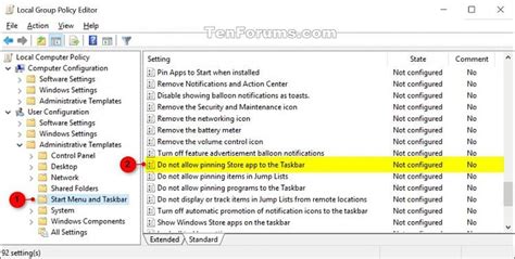 Enable Or Disable Pinning Store App To Taskbar In Windows 8 And 10 Tutorials