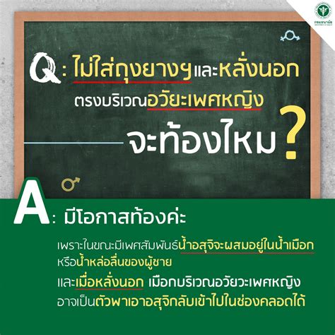 Qanda มี Sex แบบนี้…จะท้องไหม กรมอนามัย กระทรวงสาธารณสุข