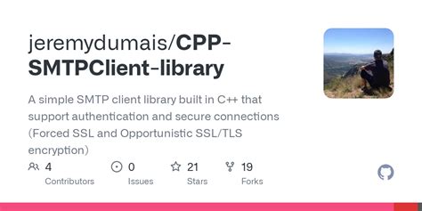 Github Jeremydumaiscpp Smtpclient Library A Simple Smtp Client