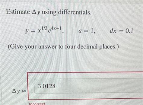 Solved Find The Linearization Of Y 1 9x −1 2 At X 7 Use
