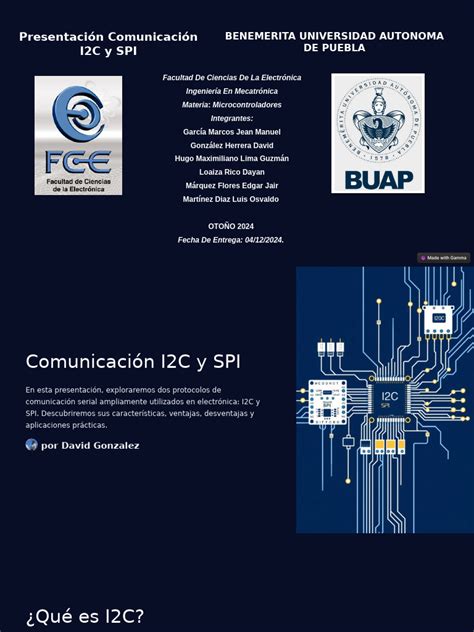 Comunicacion I2c Y Spi Pdf Tecnología Digital Hardware De La Computadora