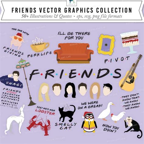 Tv Show Friends Clipart Etsy