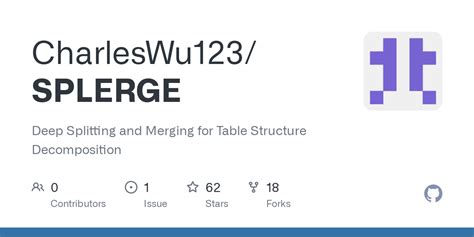 GitHub CharlesWu SPLERGE Deep Splitting And Merging For Table Structure Decomposition