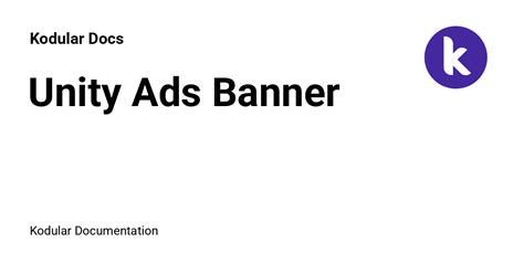Unity Ads Banner Kodular Docs
