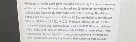 Solved Problem 1 Write A Program That Asks The User A