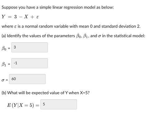 Solved Suppose You Have A Simple Linear Regression Model As Chegg