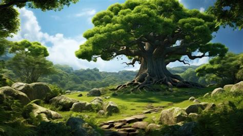 Premium Photo Beautiful Tree 3d Graph Rendering Uhd Wallpaper