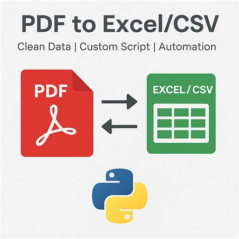 Cameronbeebe: I will convert PDF files to CSV using python automation for… | Cameron Beebe