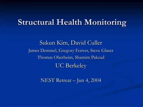 PPT Structural Health Monitoring PowerPoint Presentation Free Download ID