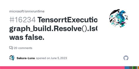 Tensorrtexecutionprovider Getsupportedlist Graph Build Resolve Isok Was False · Issue