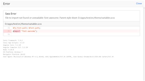 how integrate font awesome 5 in ionic 3 ionic v3 ionic forum