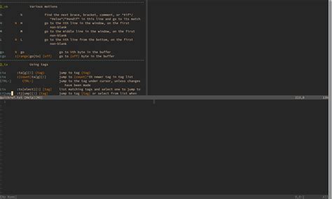 Vimrc What Are These Sections Of The Screen Called And How Do I Move