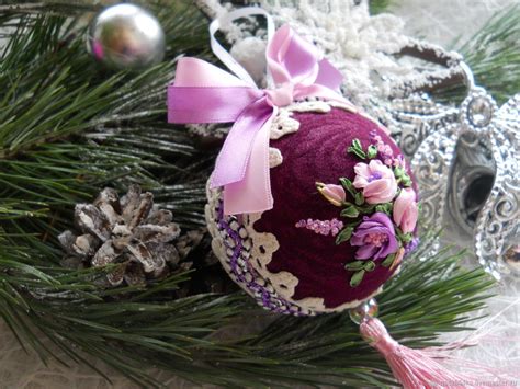 Новогодние шары из бархата своими руками 54 фото