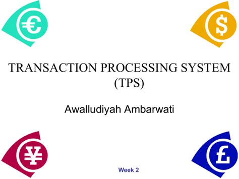 Transaction Processing Systems Tps Presentation