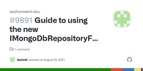 Guide To Using The New IMongoDbRepositoryFilterer Service Issue Abpframework Abp GitHub