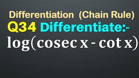 Differentiation Of Cot X And Cosec X At Ali Lemmone Blog
