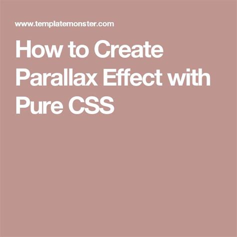 Creating Background Parallax Effect With CSS3 Only | Web development design, Loaf bread, Tearjerker
