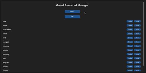 Github Pytholearn Guard Password Manager Free And Gui Password
