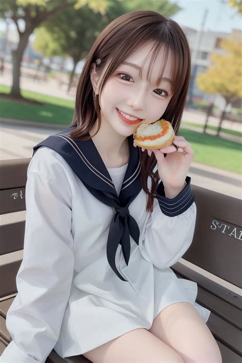 Mikas Smiling Cute Girl In A S Image Created By Mika S Sweets Tensor Art