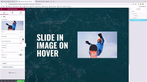 Elementor Slide In Image On Hover Using Premium Addons
