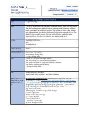 Comprehensive SOAP Note Vaginal Itching Assessment Course Hero