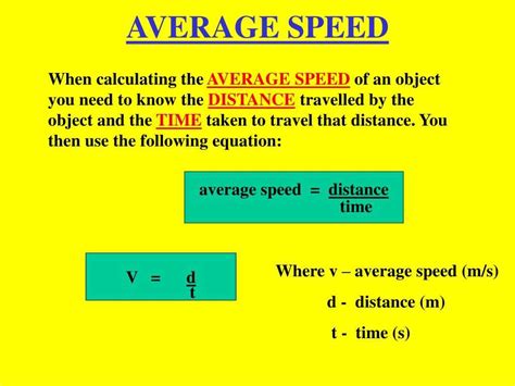Calculating Instantaneous Speed And Average Speed Answers Unraveled