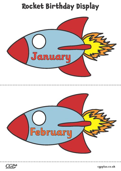 Rocket Birthday Display Cgp Plus