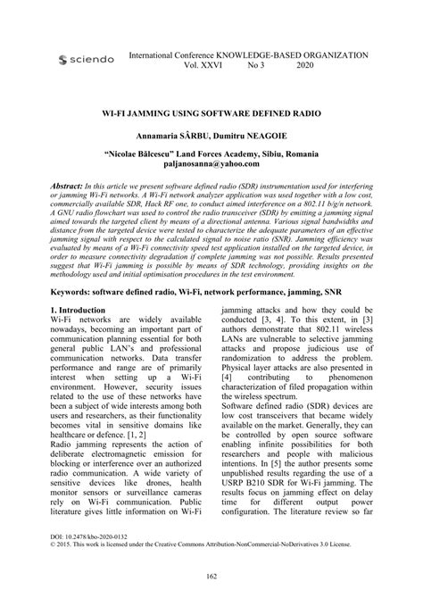 Pdf Wi Fi Jamming Using Software Defined Radio