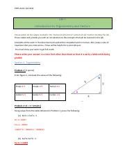 Introduction To Trigonometry Vectors Vector Addition Course Hero