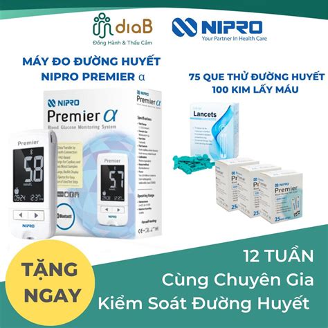 [package Trải Nghiệm] Máy đo đường Huyết Nipro Premier Alpha Medigo