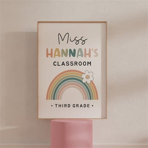 Classroom Teacher Name Posters Etsy