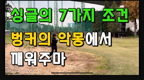 벙커 깔끔히 정리 했다 이론 원리 공식 Vs 프로 스윙 Youtube