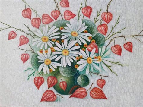 Букет з ромашками Kyjt10 Кіяшко Тетяна мальовані картини на Ukrainart