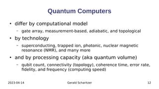 Quantum Computing Fundamentals 2023 04 14 PPT