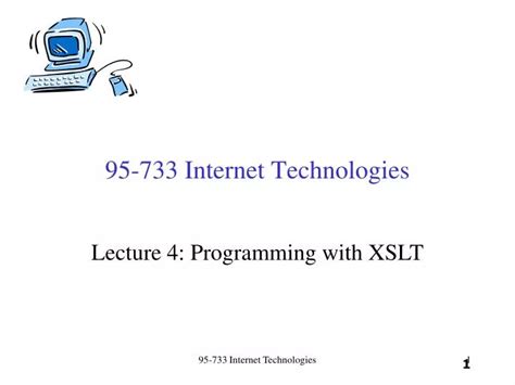 Ppt 95 733 Internet Technologies Powerpoint Presentation Free