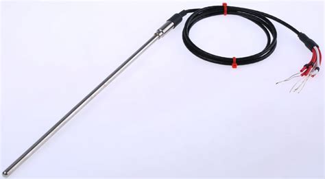 RS PRO PT100 RTD Sensor 6mm Dia 250mm Long 2 X 3 Wire Probe Class B 250C Max RS