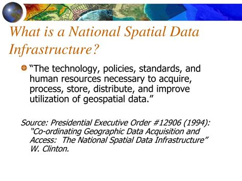 Ppt Lectures 6 And 7 Spatial Data Infrastructures Powerpoint