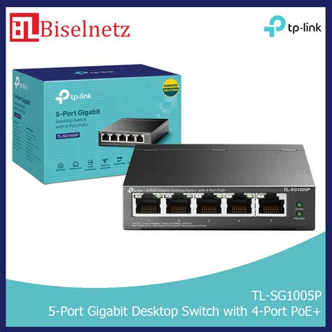 Jual Tp Link Tl Sg P Port Gigabit Desktop Switch With Port Poe Kota Bandung Biselnetz
