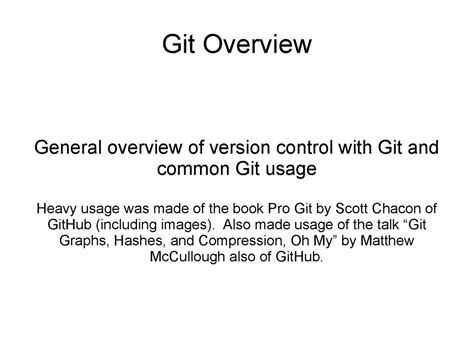 Basic Git Overview And Usage Speaker Deck Basic Git Overview And Usage Speaker Deck