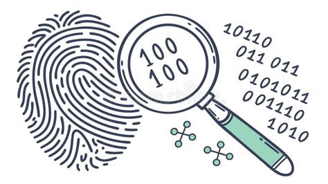 Fingerprint Code Binary Analyze Digital Security Data Check Tech
