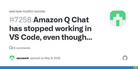 Amazon Q Chat Has Stopped Working In Vs Code Even Though Inline Chat