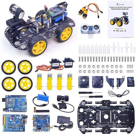 kit de coche inteligente wifi con uno r3 seguimiento de línea y sensor