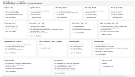 setup placement tests using our pre built test templates af oncord