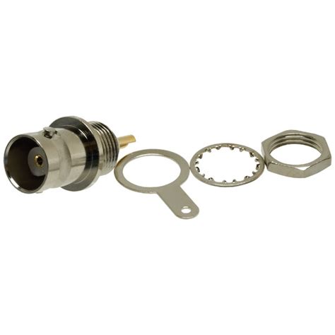 50 Ohm Bnc Bulkhead Socket Rapid Electronics