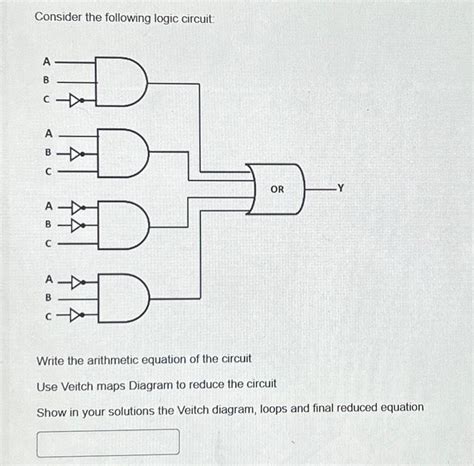 solved consider the following logic circuit a b с d d abc c